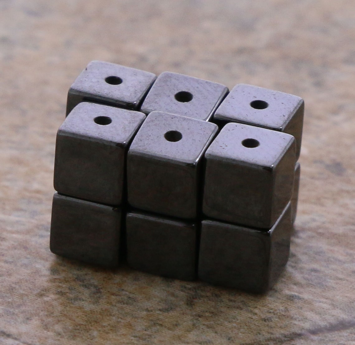 4X4mm Magnetic Hematite Cube Mh12 | Etsy