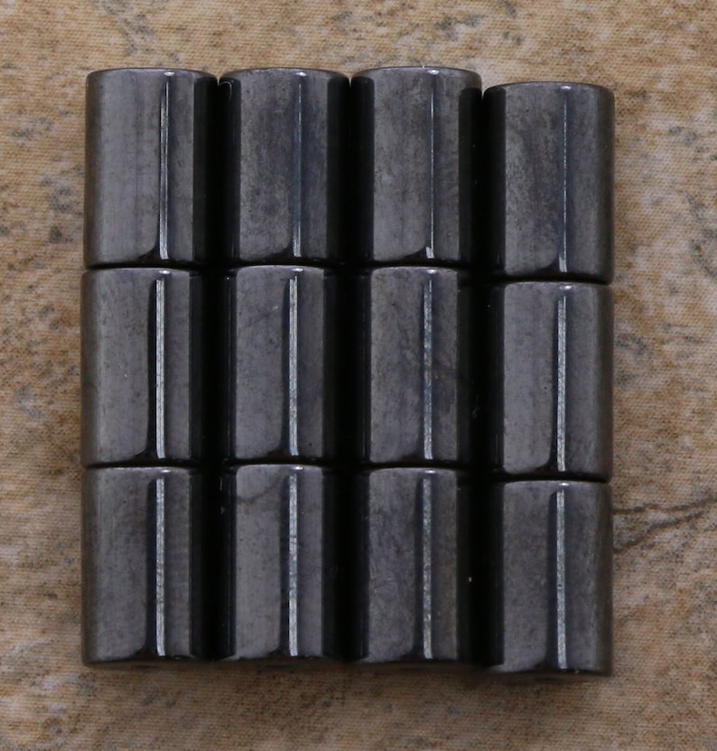 5X8mm Magnetic Hematite Tube Mh11 | Etsy