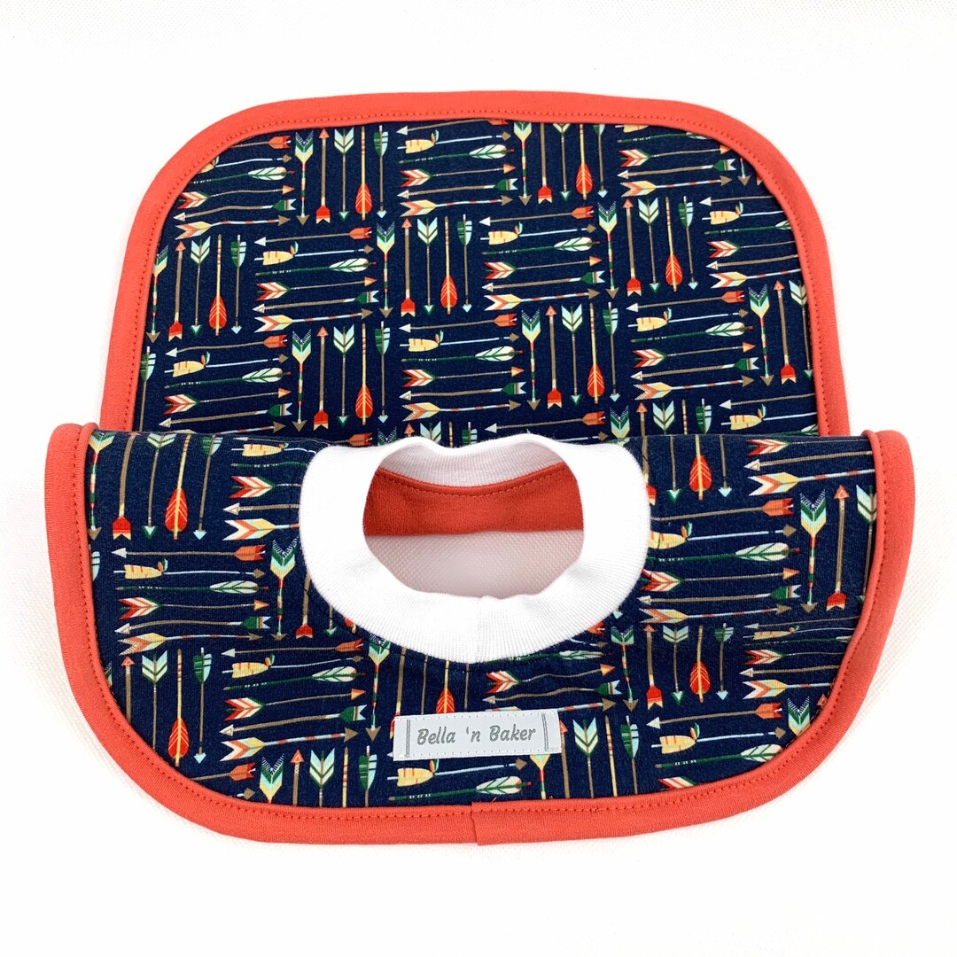 Pull Over Head Bib, Reversible Pullover Baby or Toddler Bib Made of ...