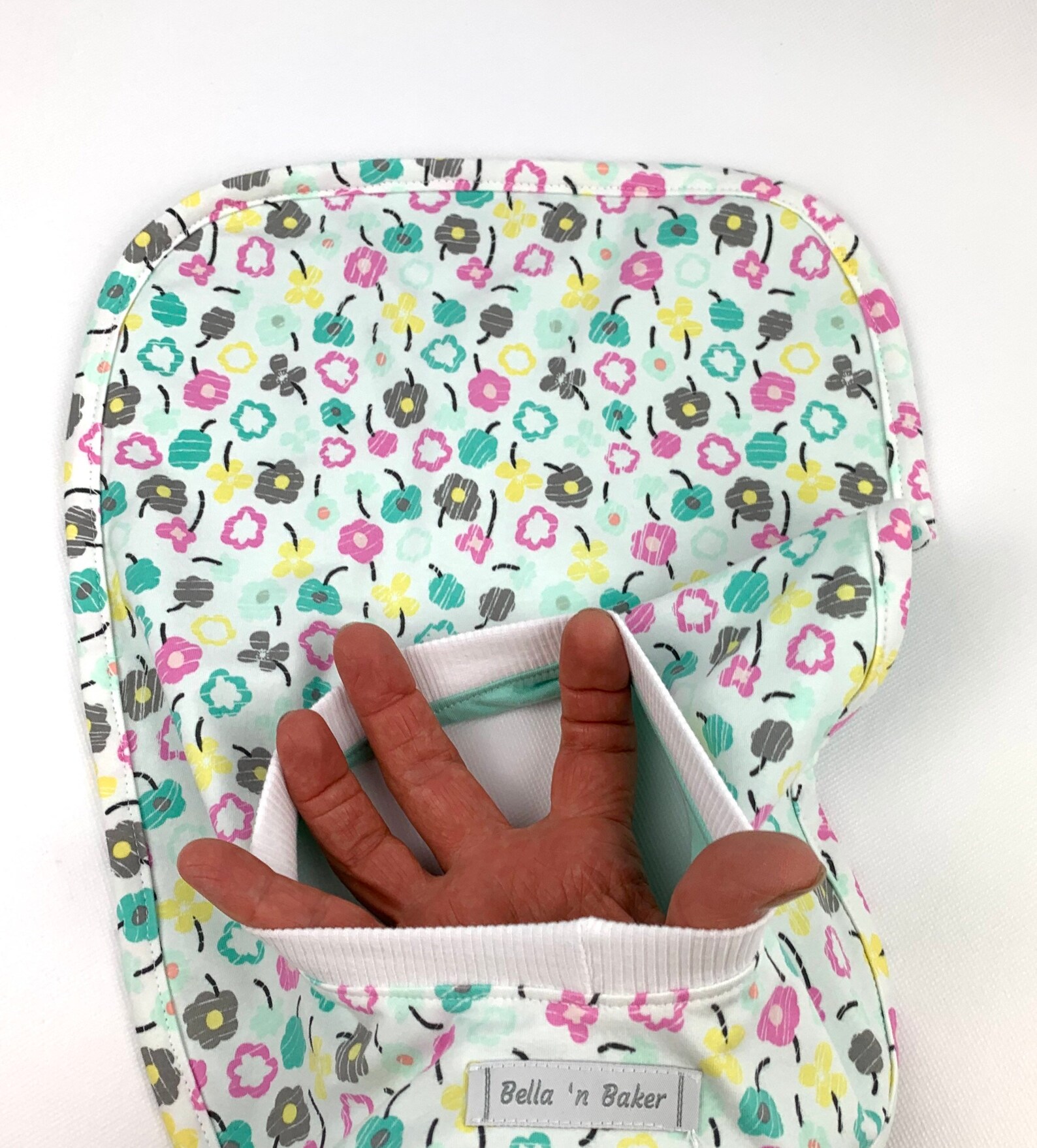 Pull Over Head Bib, Reversible Pullover Baby or Toddler Bib Made of ...
