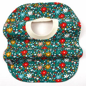 Reversible Over Head Baby Bib Made of Coordinating Cotton Knits, Two ...