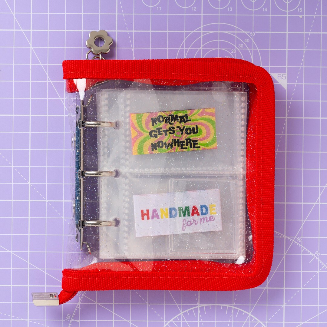 MINI Label Stash Folder - BERRY - Sewing Labels & Notions Organiser - Etsy