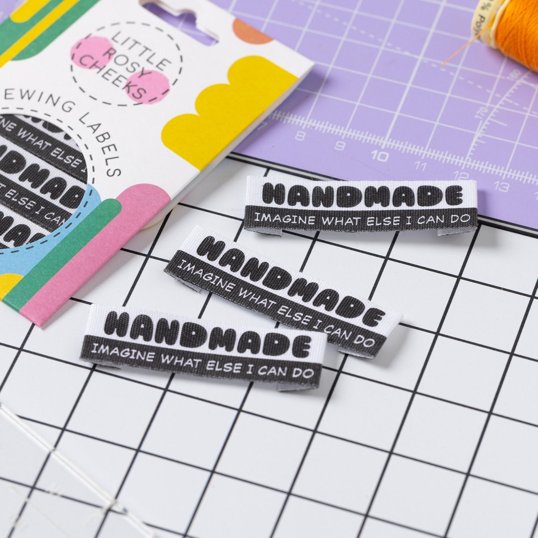 HANDMADE Imagine What Else I Can Do Pack of 6 Organic Cotton Labels - Etsy