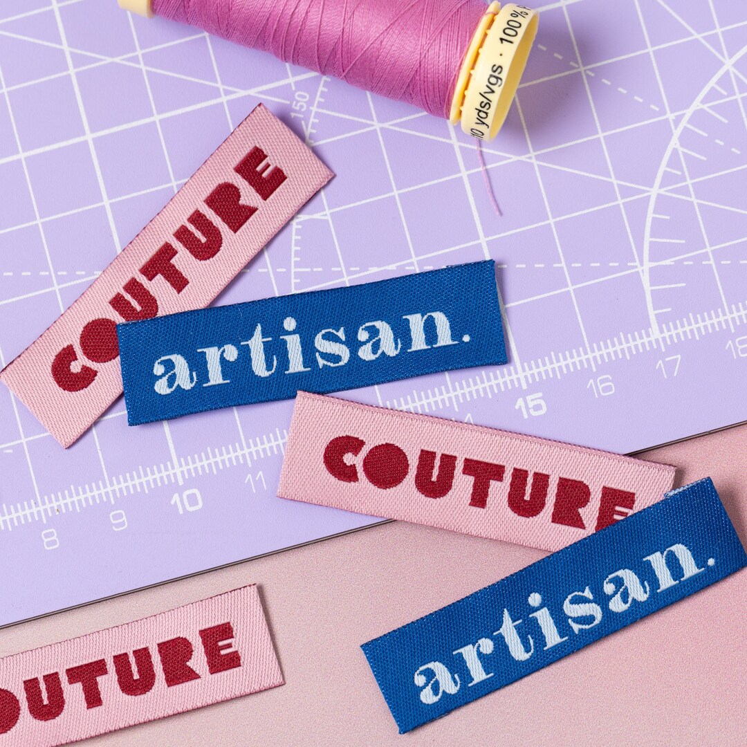 COUTURE / ARTISAN - 6 Pack - Sewing Labels for Clothes and Gifts - Etsy