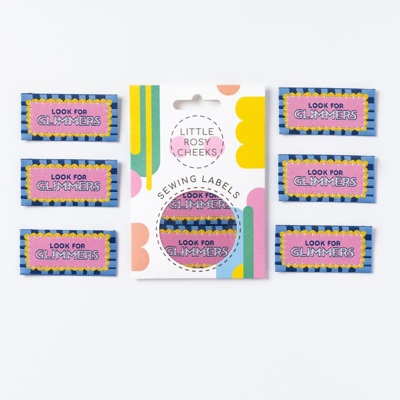 LOOK FOR GLIMMERS - 6 Pack - Sewing Labels for Clothes and Gifts - Etsy