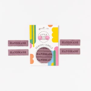 HANDMADE - 4 Pack - VELVET Sewing Labels for Clothes and Gifts - Etsy