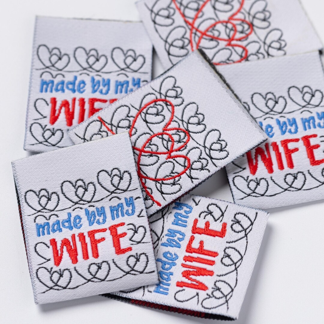 MADE by MY WIFE - 6 Pack - Sewing Labels for Clothes and Gifts - Etsy