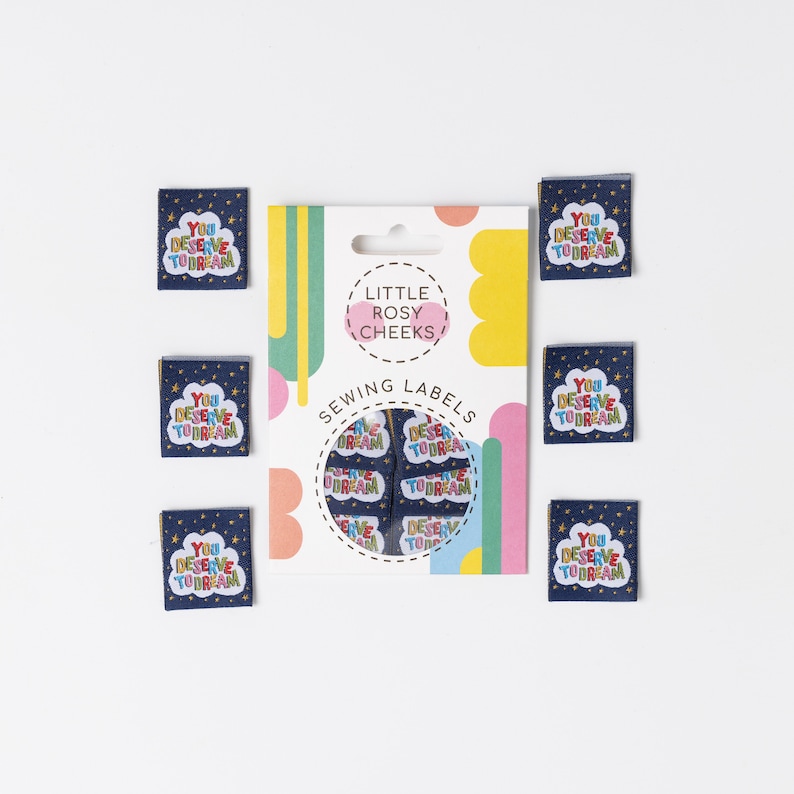 YOU DESERVE to DREAM - 6 Pack - Sewing Labels for Clothes and Gifts - Etsy