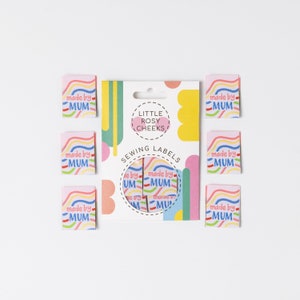 MADE BY MUM Pack of 6 Sewing Labels - Etsy