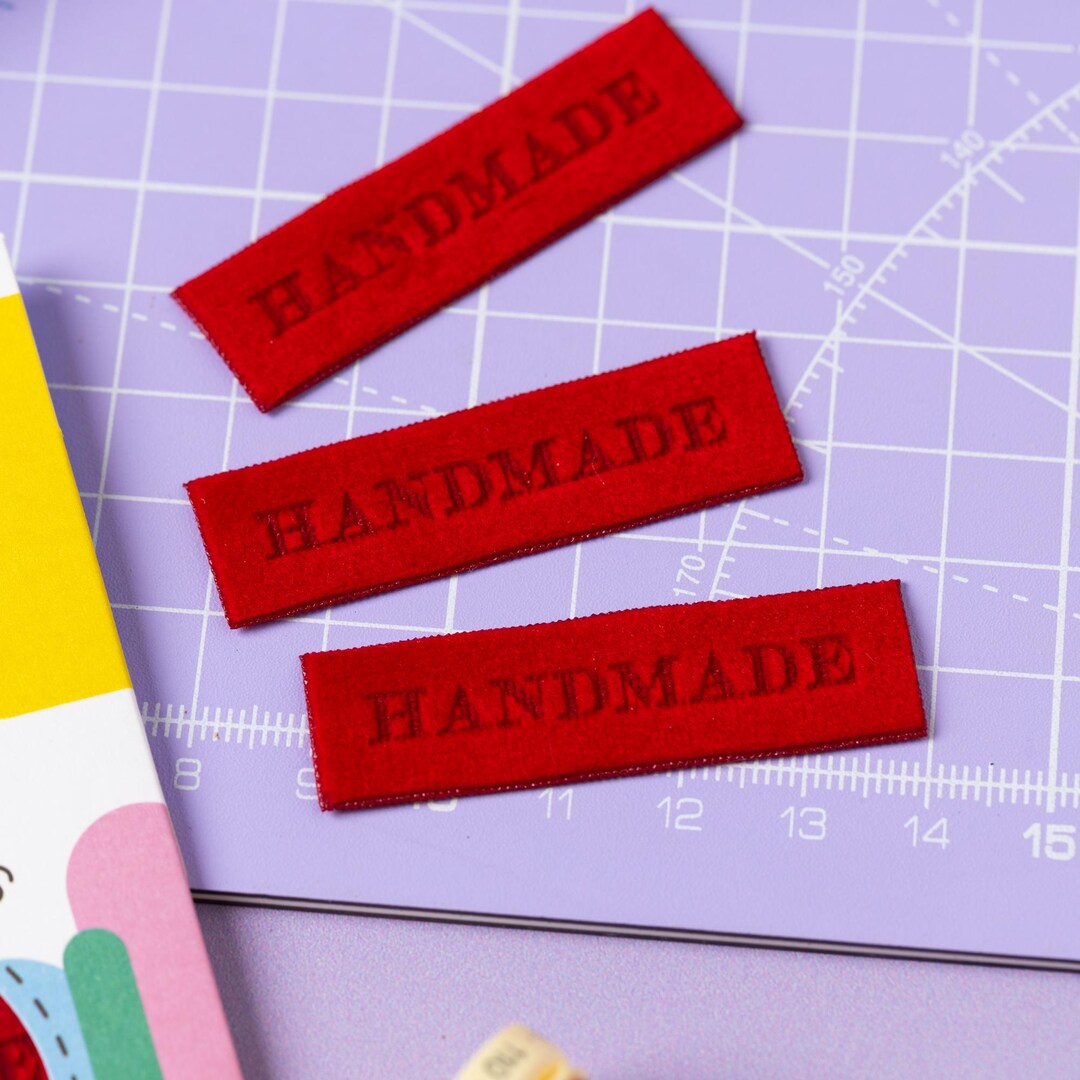 HANDMADE - 4 Pack - VELVET Sewing Labels for Clothes and Gifts - Etsy