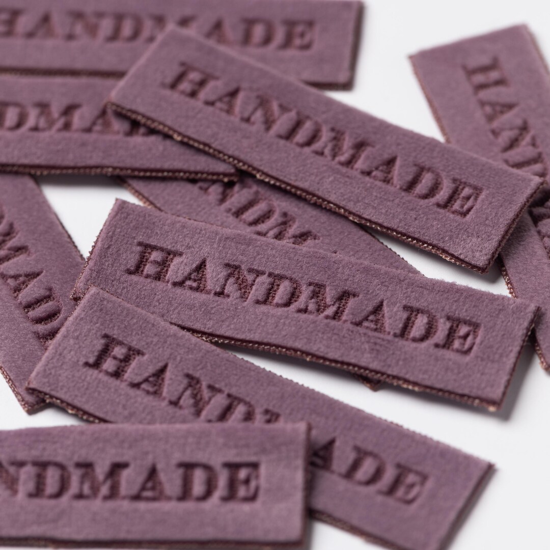 HANDMADE - 4 Pack - VELVET Sewing Labels for Clothes and Gifts - Etsy