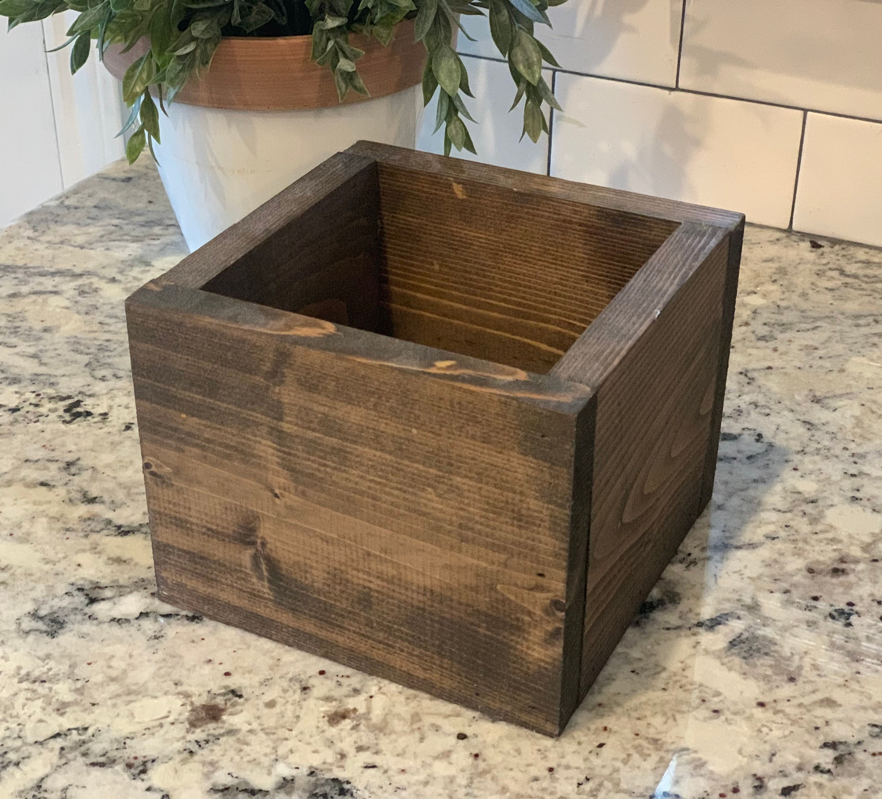Rustic Wooden Boxes, Small, Medium, Large, Extra Large, Plant Container ...