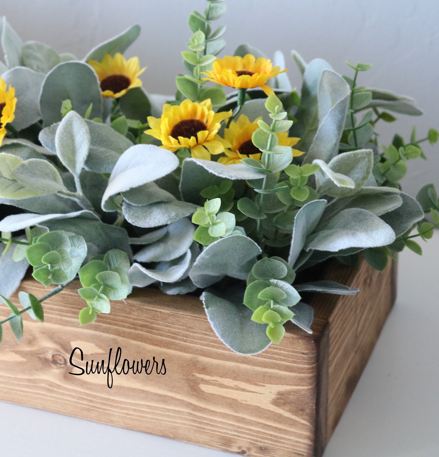 36in Wooden Centerpiece Box Set (includes Floral & Candle Holders ...