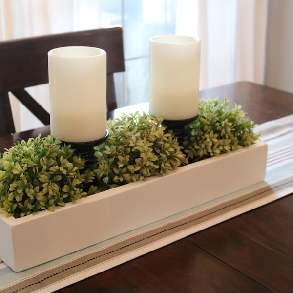 Wood Box Centerpiece - Etsy