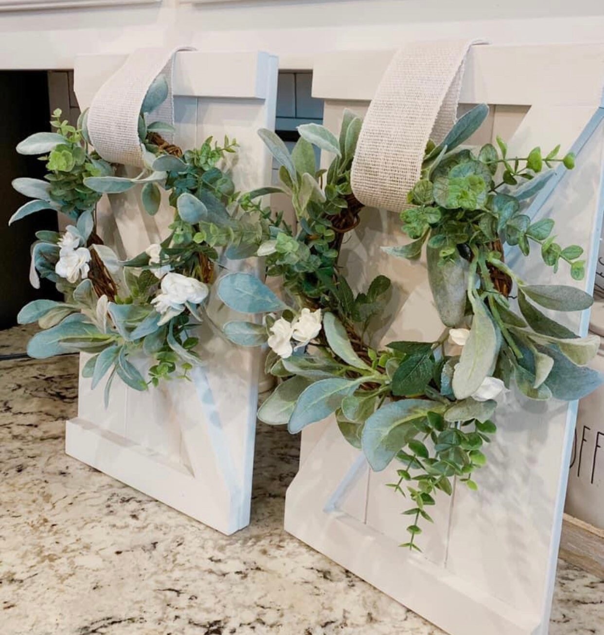 Mini Shutters & Wreaths - Etsy