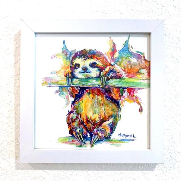 Sloth Painting - Etsy