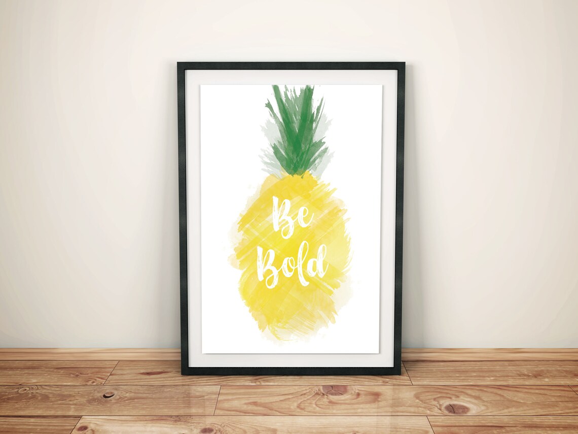 Bold Pineapple Printable - Etsy