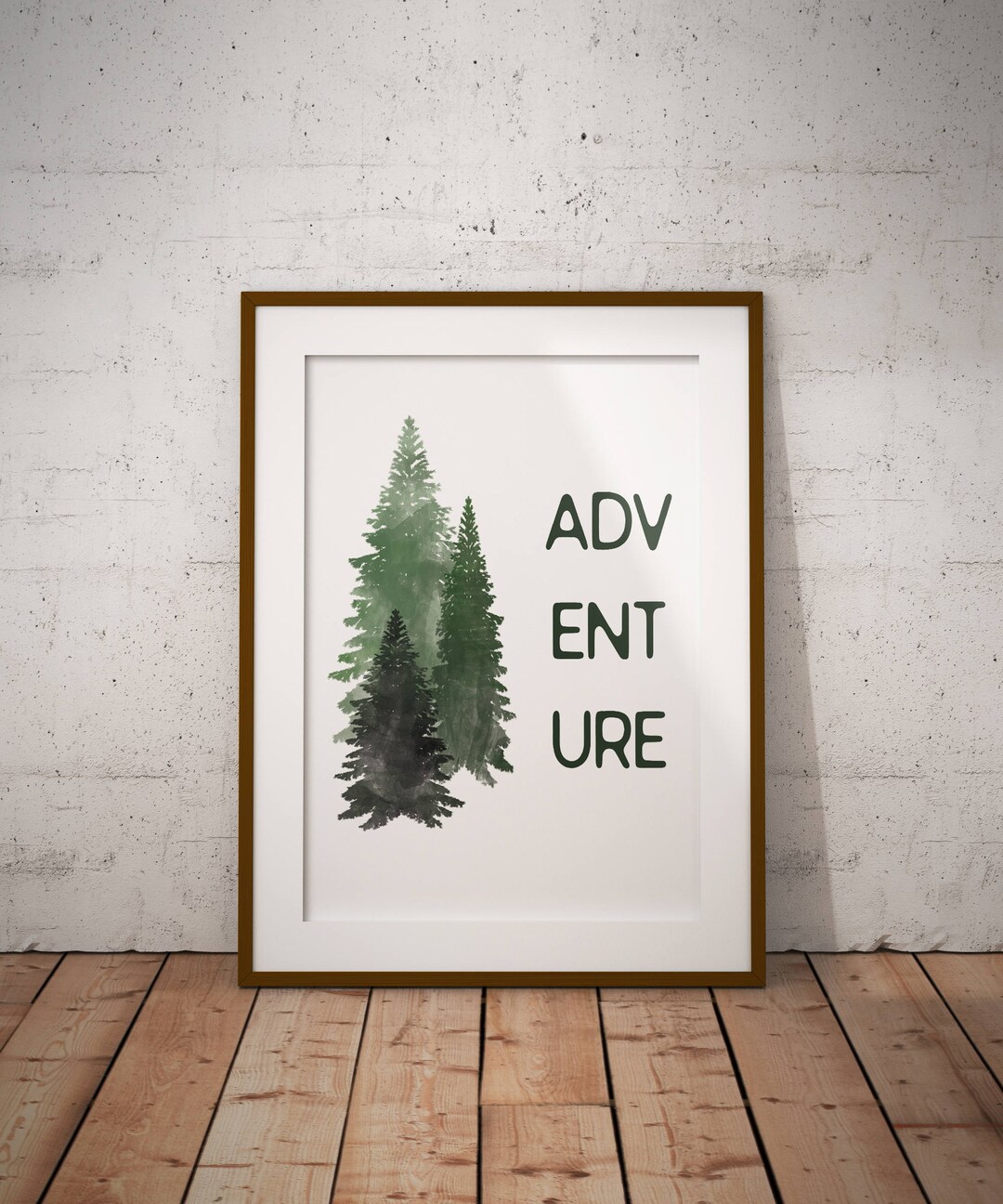 Adventure Trees Rustic Watercolor Printable - Etsy
