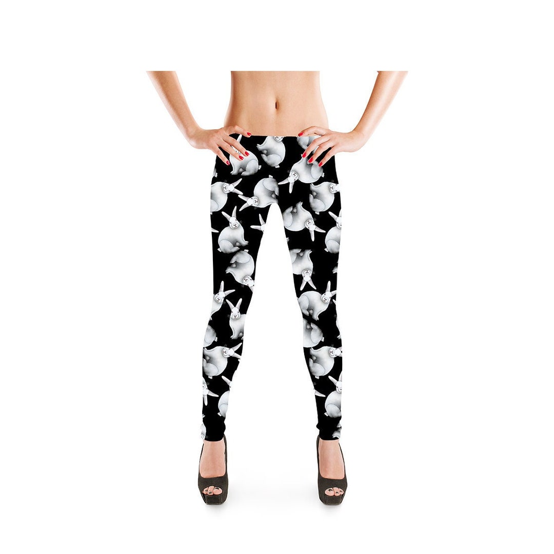 Eye-catching Rabbits Bunny Animal Lovers Print Stretch Print Leggings ...