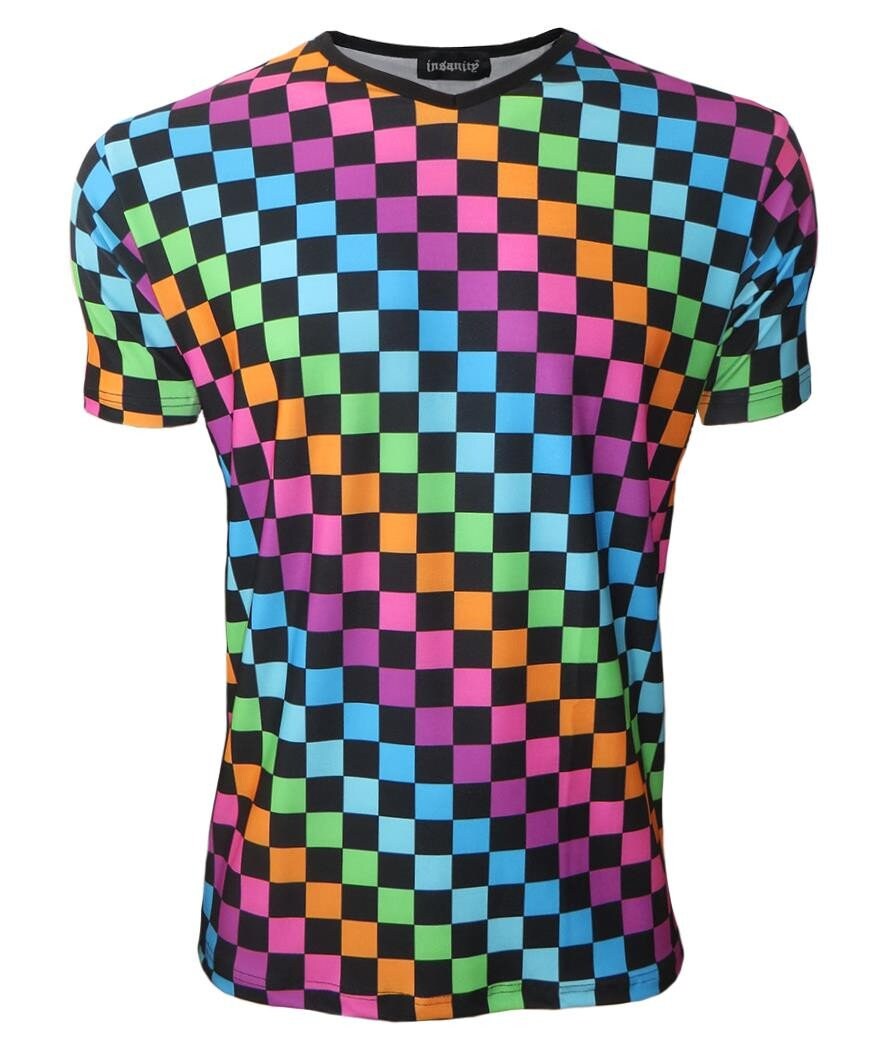 Men's Rainbow Multicolour Checker Board Checker Squares - Etsy UK