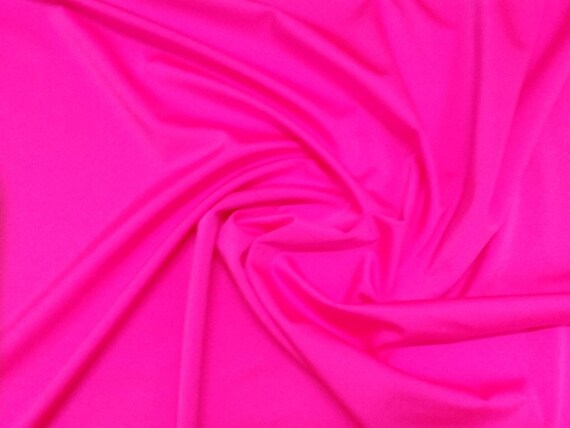 Neon UV Fluorescent Pink Disco Nylon Spandex 4 Way Stretch | Etsy