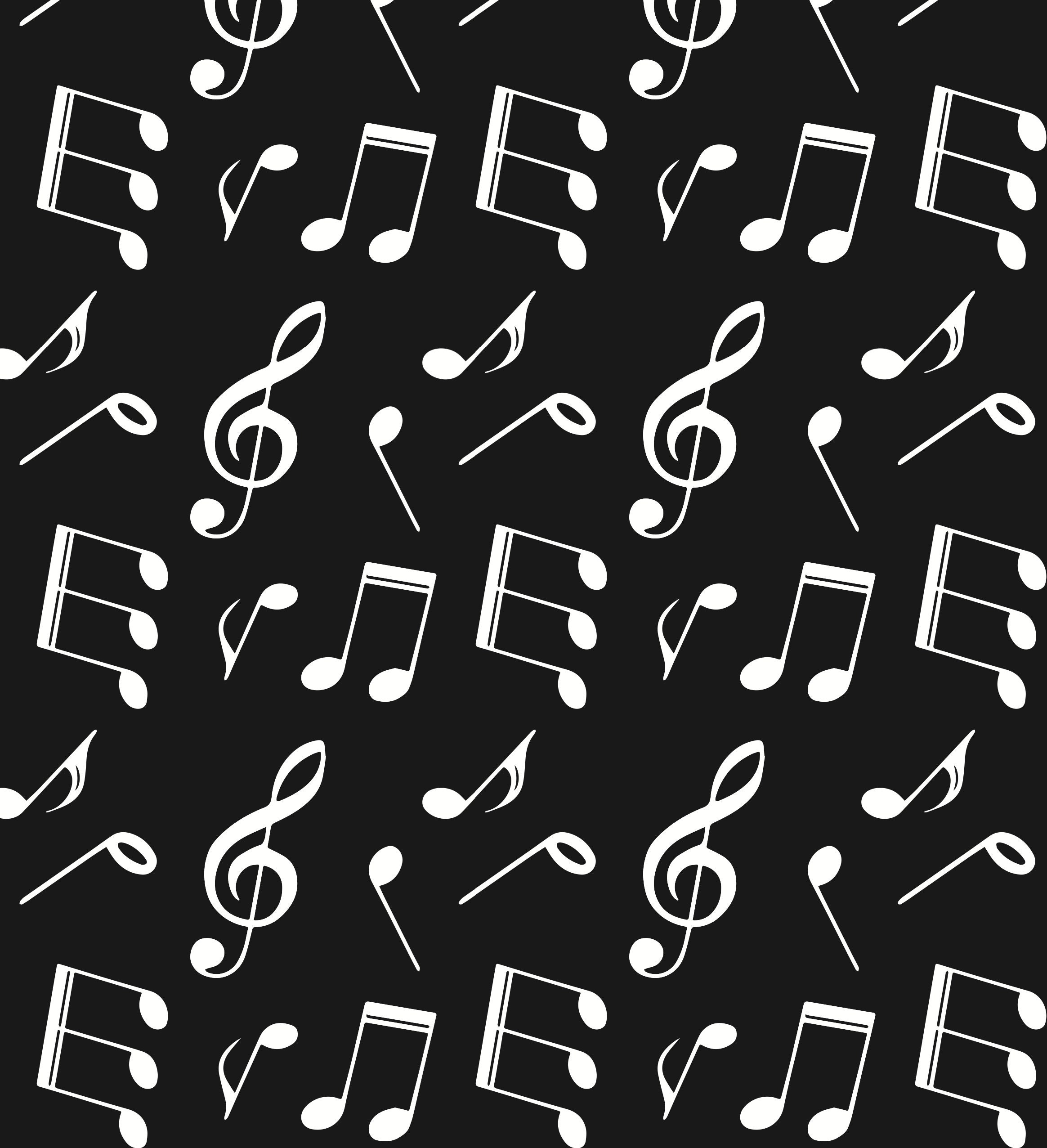 Unique Musical Notes Symbols Digital Print 4 Way Stretch | Etsy UK