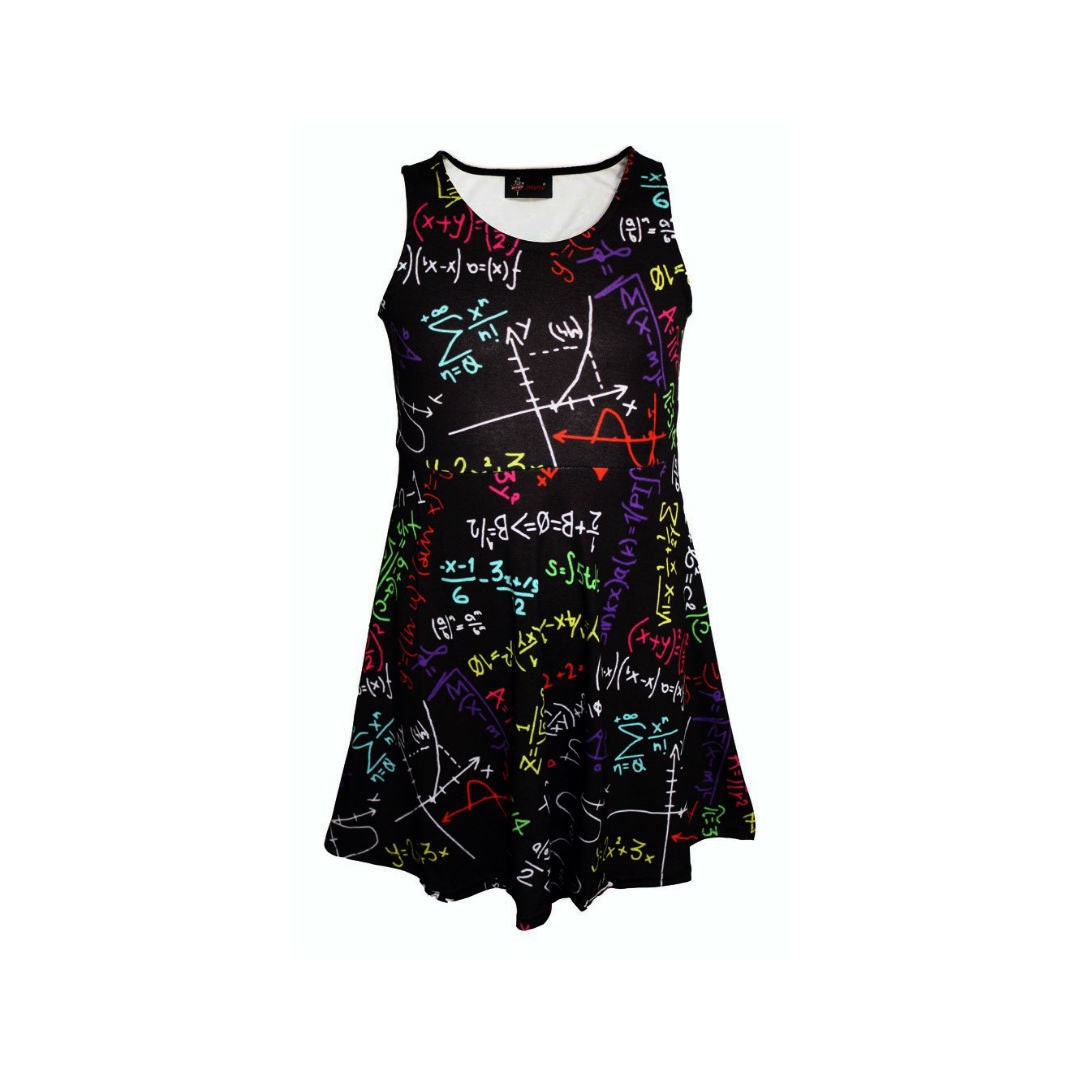 Girls Maths Numbers Formula Equations Back to School Blackboard Printed ...