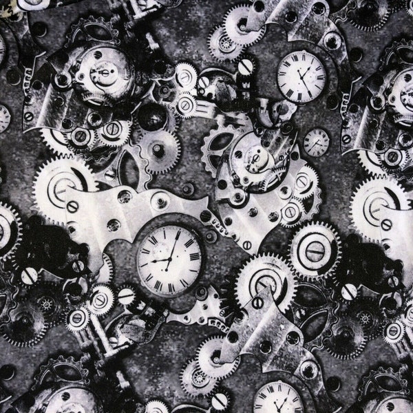 Steampunk Fabric - Etsy