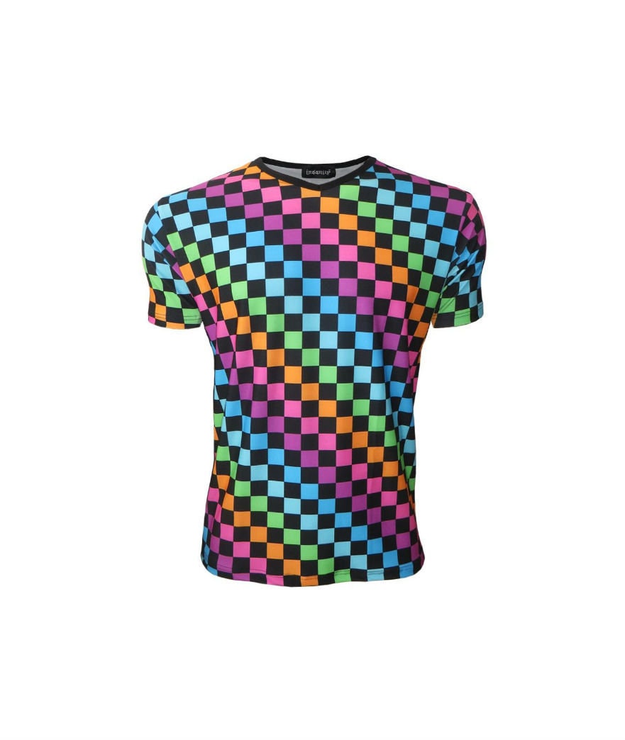 Men's Rainbow Multicolour Checker Board Checker Squares - Etsy UK