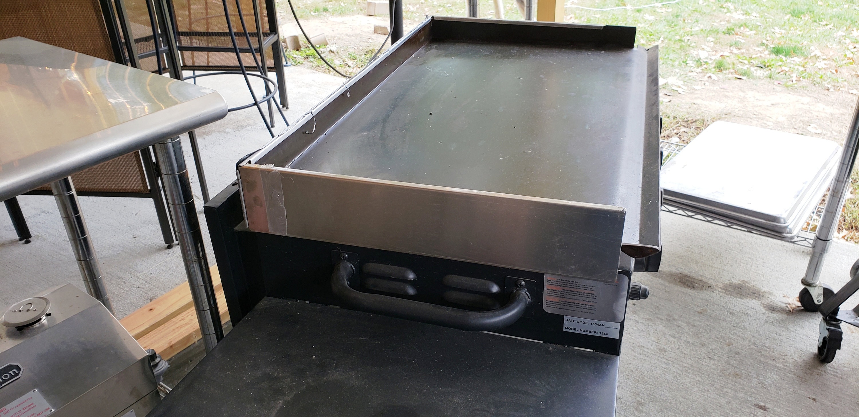 Wind screen fits 36 Blackstone griddle-for rear drain | Etsy