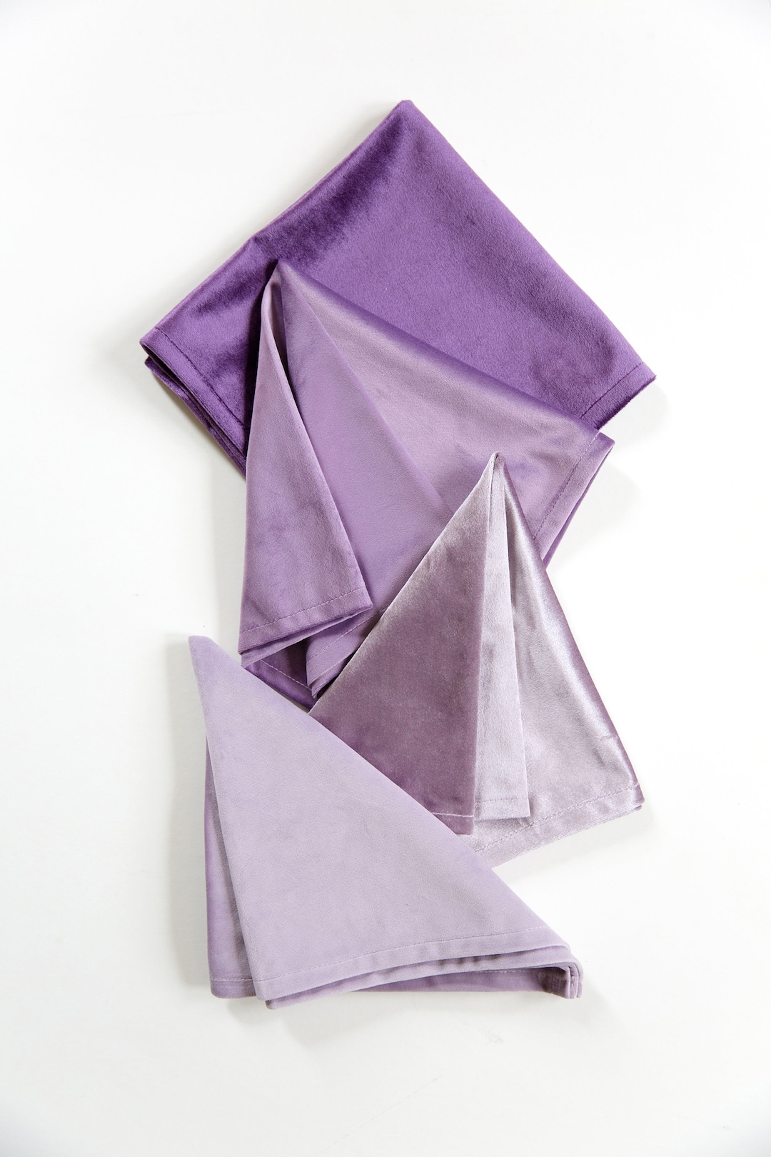 Purple Velvet Napkins Wedding Velvet Napkins Bulk, Soft Velvet Napkins ...