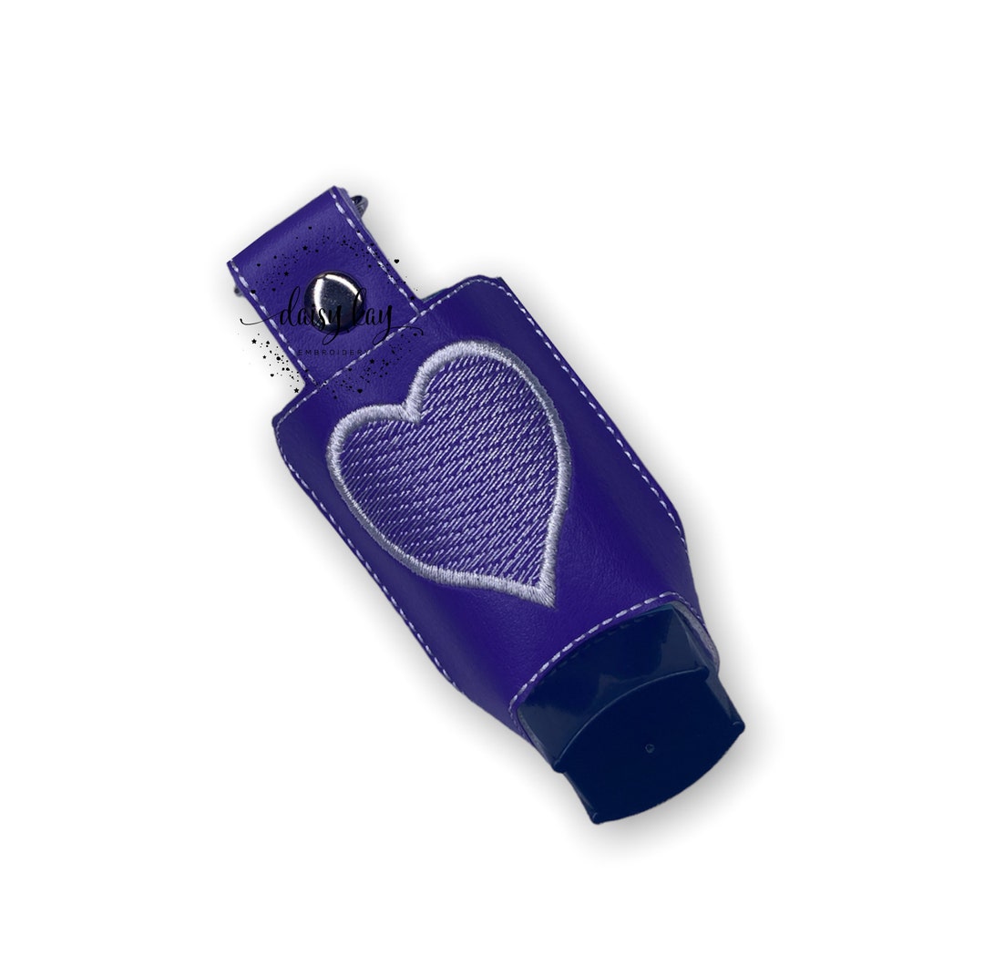ITH Heart Inhaler Case Keying, 5 X 7 Hoop, Machine Embroidery Design ...