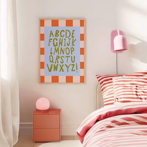 Playful Alphabet Print for Kids - Bright and Quirky Wall Art for ...