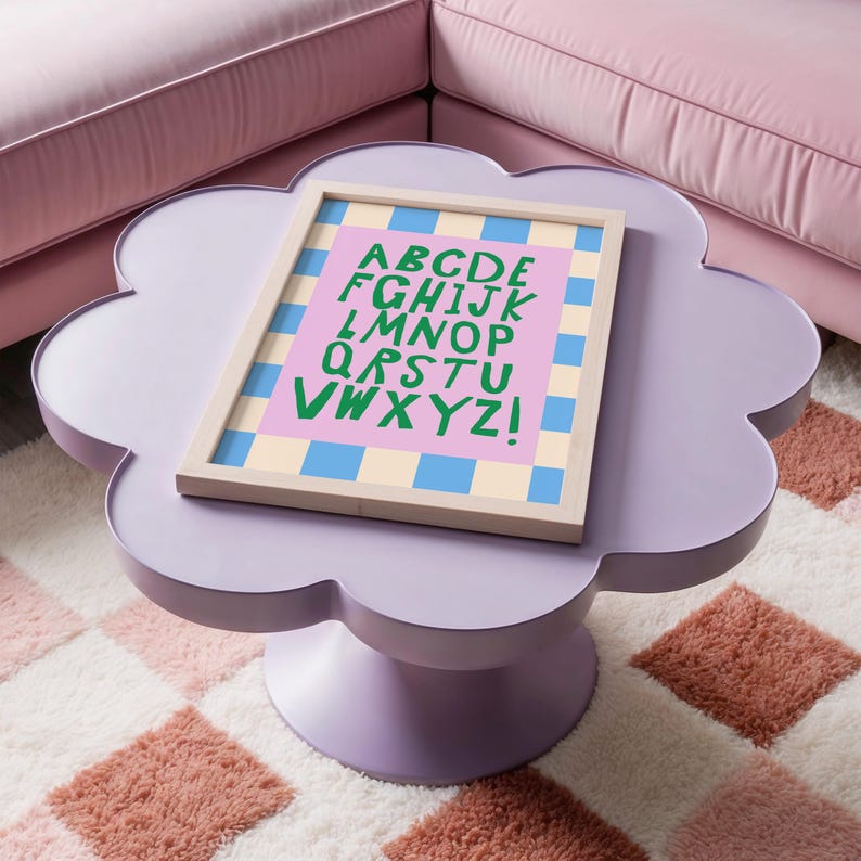 Playful Alphabet Art Print, Quirky ABC Poster for Kids Room - Etsy