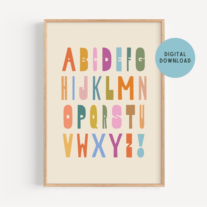 Digital Alphabet - Etsy