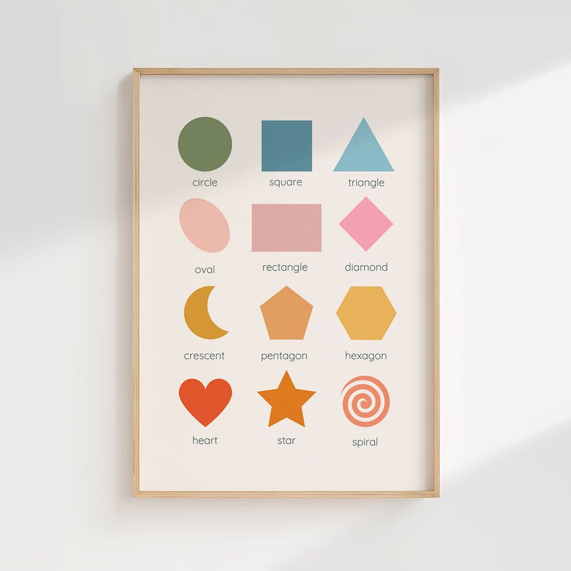 Shapes Print - Etsy