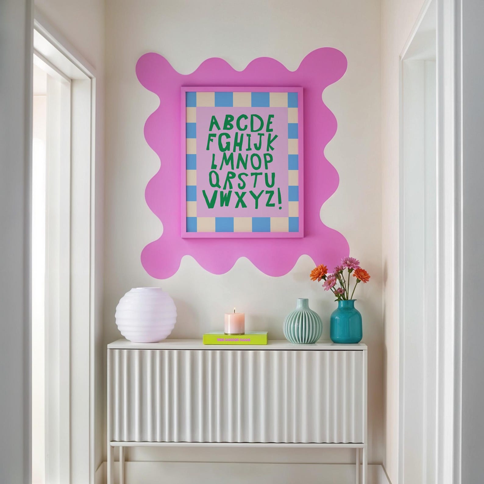 Playful Alphabet Art Print, Quirky ABC Poster for Kids Room - Etsy