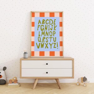 Playful Alphabet Print for Kids - Bright and Quirky Wall Art for ...