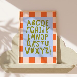 Playful Alphabet Print for Kids - Bright and Quirky Wall Art for ...
