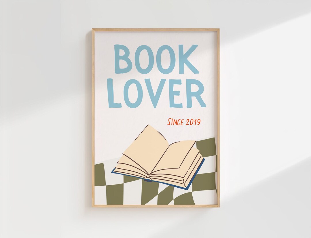 Custom Book Lover Print for Kids: Personalized Reading Poster With ...