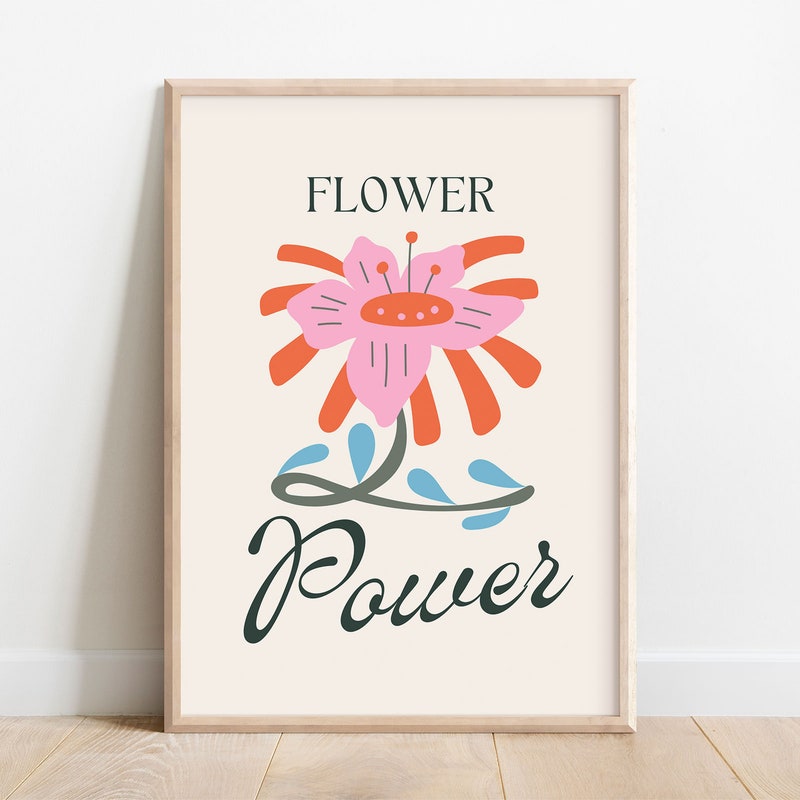 Flower Power Art - Etsy