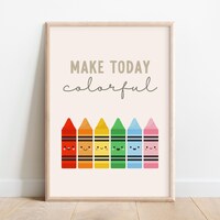 Whimsical School Bus Ride Poster - Colorful Kids Art for Classroom or ...