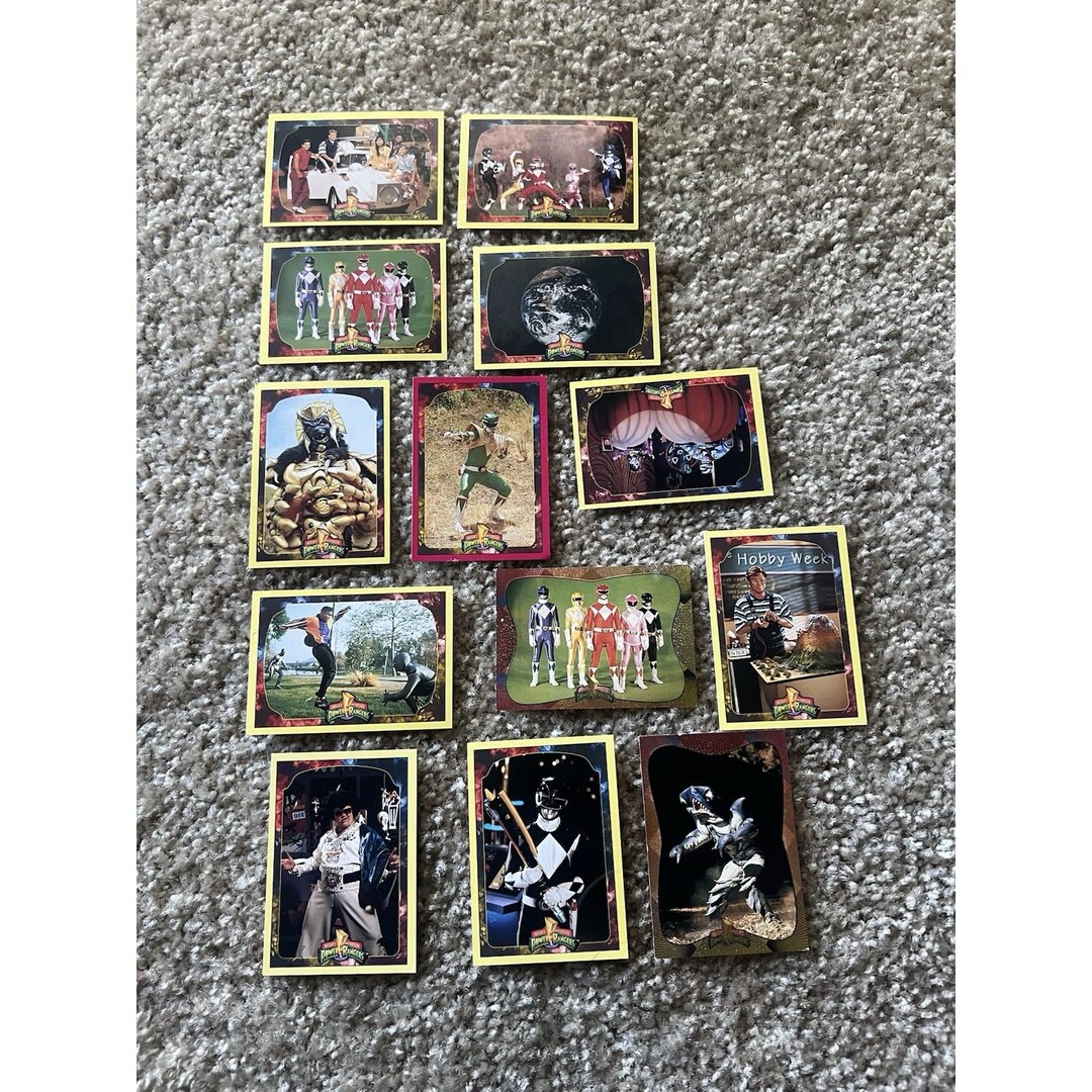 1994 Mighty Morphin Power Rangers Card Lot 13 Cards - Etsy