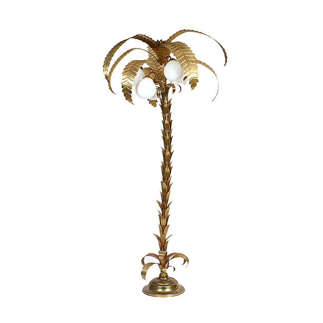 Brass Palm Tree Floor Lamp as Seen at Rocketman 1970s Vintage Hollywood ...