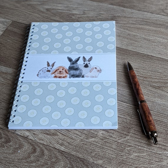 Rabbit Notebook Rabbit Notepad Rabbit Journal A5 Bunny Book - Etsy