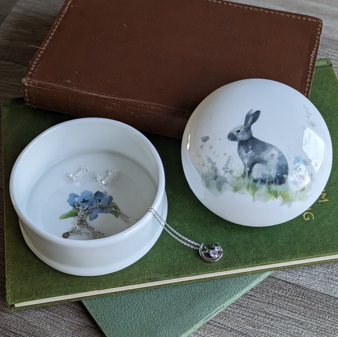 Rabbit Trinket Box - Rabbits, Rabbit Lover, Rabbit Gifts, Bunny Lover ...