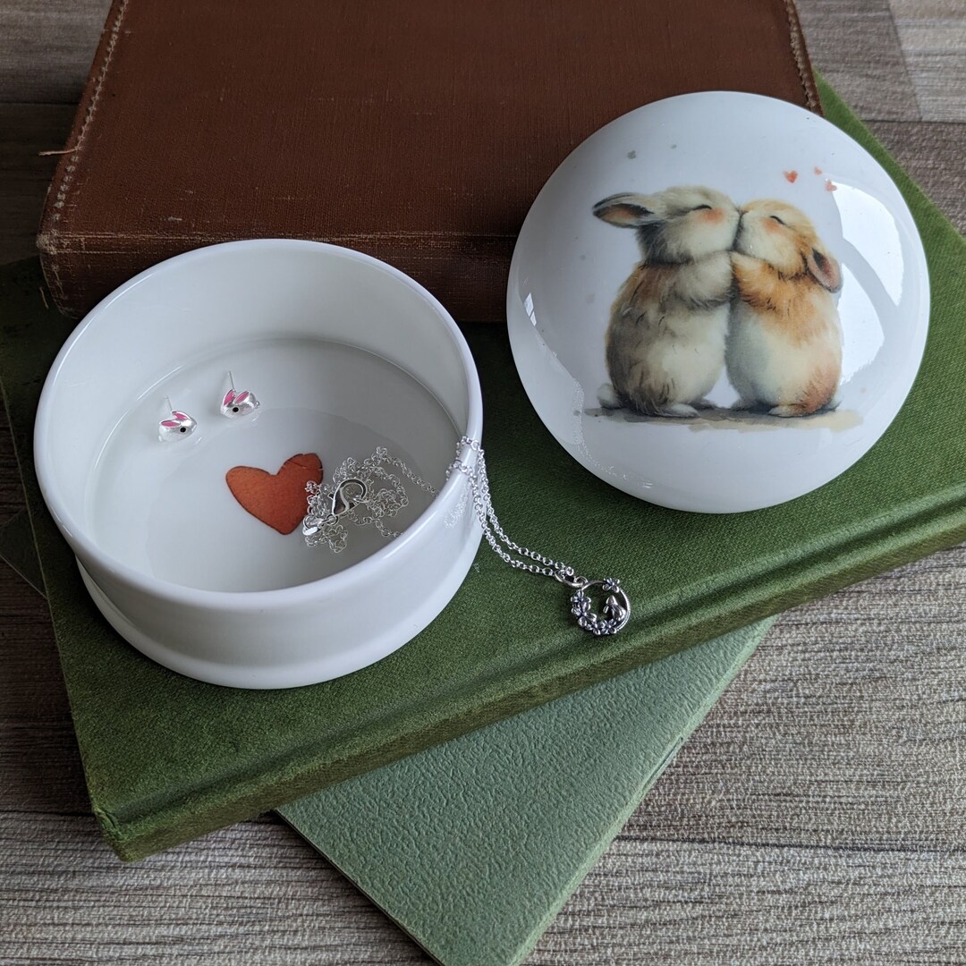 Rabbit Trinket Box - Rabbits, Rabbit Lover, Rabbit Gifts, Bunny Lover ...
