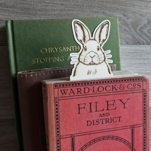 Rabbit Bookmark, Bunny Bookmark, Rabbit Lover, Bunny Lover, Rabbit ...