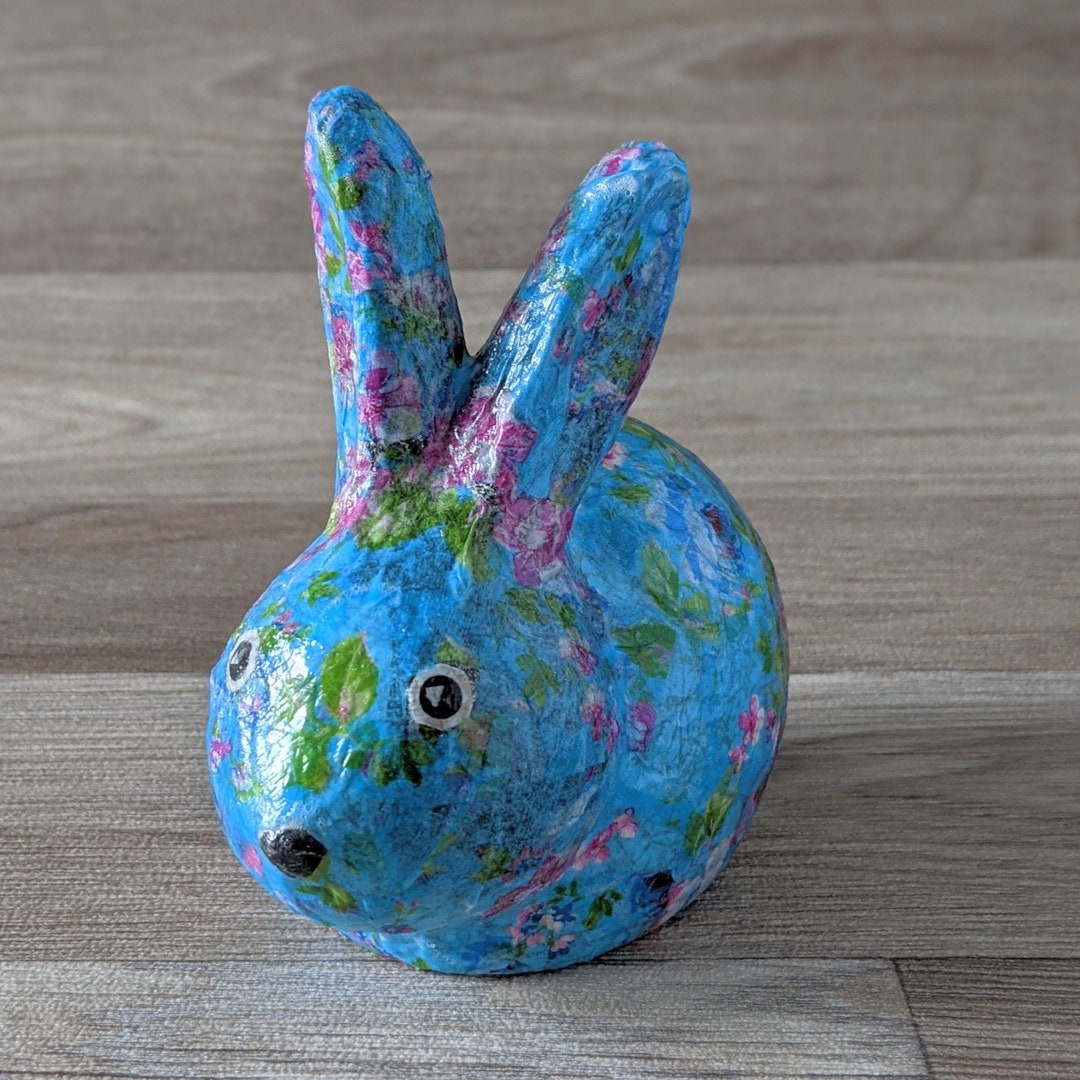 Decopatch a Ceramic Rabbit Ornament Craft Kit (floral) - Etsy