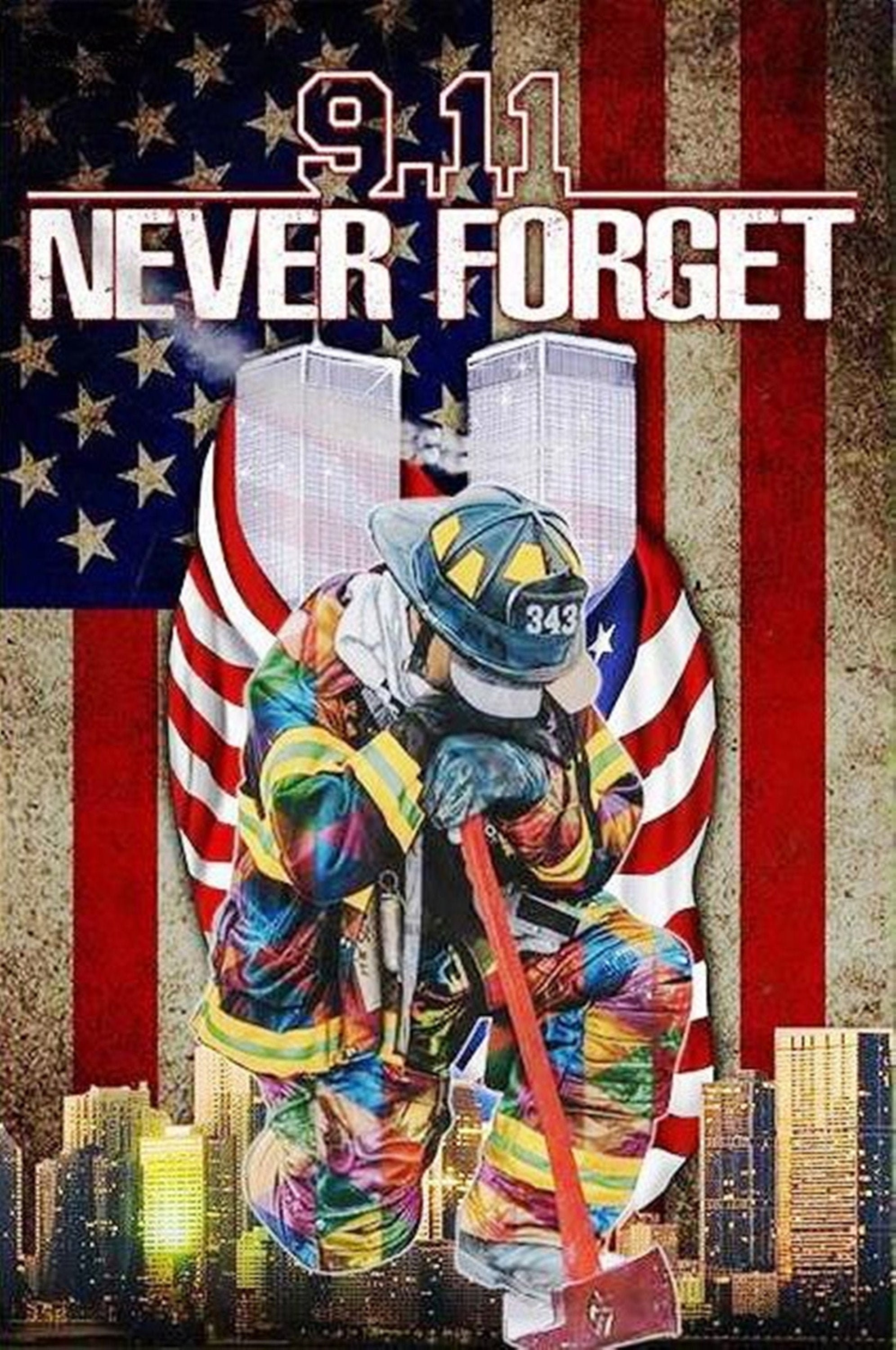 Never Forget 9 11 September 11 2001 20th Anniversary Firefighter